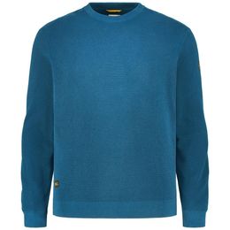 Gro&szlig;e Gr&ouml;&szlig;en Camel Active Pullover mit Struktur Farbe blau Gr&ouml;&szlig;e: 3XL