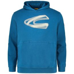 Gro&szlig;e Gr&ouml;&szlig;en Camel Active Hoodie mit Label-Print Farbe blau Gr&ouml;&szlig;e: 3XL