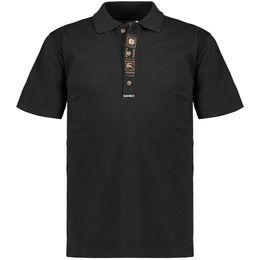 Gro&szlig;e Gr&ouml;&szlig;en Orbis Poloshirt im Trachten-Style Farbe schwarz Gr&ouml;&szlig;e: 6XL