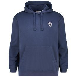 Jack & Jones Gro&szlig;e Gr&ouml;&szlig;en Jack&Jones Hoodie mit Label-Print Farbe blau Gr&ouml;&szlig;e: 3XL
