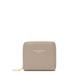 Isabel Bernard Portemonnaie - Honor&eacute; Ines Calfskin Leather Wallet - Gr. unisize - in Taupe - f&uuml;r Damen