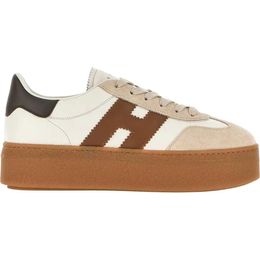 Hogan Low-Top Sneaker - Flat Shoes Ivory - Gr. 40 (EU) - in Wei&szlig; - f&uuml;r Damen