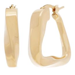 Bottega Veneta Ohrringe - Twist Triangle Hoop - Gr. unisize - in Gold - f&uuml;r Damen