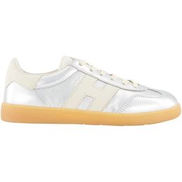 Hogan Low-Top Sneaker - Dames Cool Sneaker Zilver - Gr. 37,5 (EU) - in Gunmetal - f&uuml;r Damen