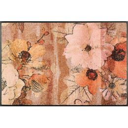 Fu&szlig;matte "Retro Roses", bunt, B:50cm L:75cm, Polyamid, wash+dry by Kleen-Tex, Teppiche, Fu&szlig;matte