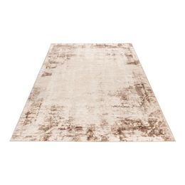 Teppich Obsession "My Nevada 342", grau (taupe), B:80cm H:5mm L:150cm, Polyester, Teppiche, Teppich, modernes 3D-Design, abstaktes Motiv, Wohnzimmer