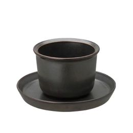 Kinto Leaves to Tea Cappuccino Tasse, 160 ml, schwarz