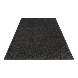 Hochflor-Teppich Obsession "My Twist 215", grau (anthrazit), B:80cm H:35mm L:150cm, Polypropylen, Teppiche, besonder weich, gl&auml;nzend, Wohnzimmer
