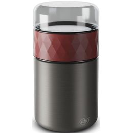 Thermobeh&auml;lter Alfi "ENDLESS FOOD", rot (rot, grau), H:19,2cm, Lebensmittelaufbewahrungsbeh&auml;lter, mit Snackpot, 500 ml