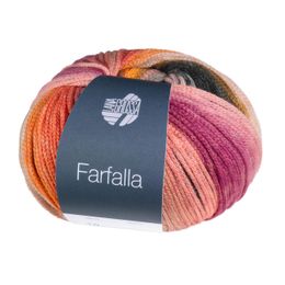 Farfalla von Lana Grossa, Lachs/Orange/Rosa/Grau/Graubraun/Anthrazit/Fuchsia/Lila, aus Schurwolle