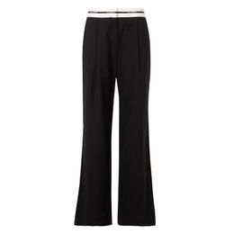 K by KARL LAGERFELD Karl Lagerfeld Hose 'ESSENTIAL' Damen Gr&ouml;&szlig;e 42 schwarz / wei&szlig;