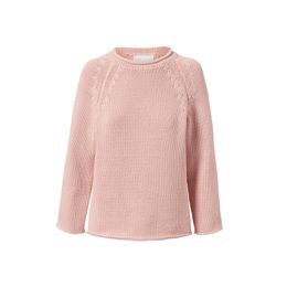 Tchibo - Grobstrick-Pullover aus B&auml;ndchengarn - Damen - Gr. L - ros&eacute;