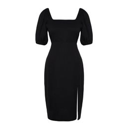 Trendyol Curve Kleid Damen Gr&ouml;&szlig;e 42 schwarz Winterkleid