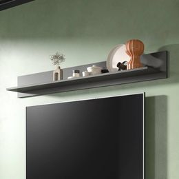 Pharao24.de Wandboard Wohnzimmerregal in Grau 160 cm breit