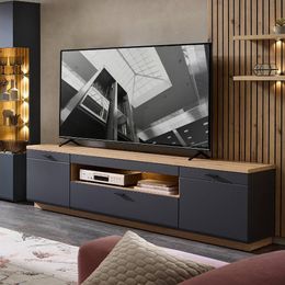 Pharao24.de Lowboard TV Bank in modernem Design mit einem offenen Ger&auml;tefach