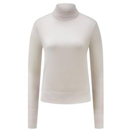 Peter Hahn - Rundhals-Pullover, beige, Gr. 42 / M - Schurwolle