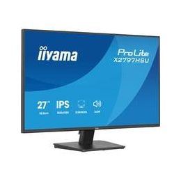 iiyama ProLite X2797HSU-B1, LED-Monitor 68.6 cm (27 Zoll), schwarz (matt), FullHD, IPS, HDMI, DP, USB-Hub, Lautsprecher, 120Hz Panel