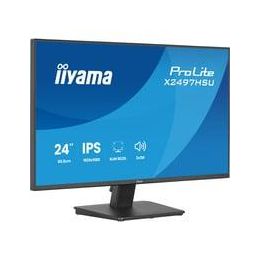 iiyama ProLite X2497HSU-B1, LED-Monitor 60.5 cm (23.8 Zoll), schwarz (matt), FullHD, IPS, HDMI, DP, USB-Hub, Lautsprecher, 120Hz Panel