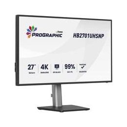 iiyama ProGraphic HB2701UHSNP-B1, LED-Monitor 68.5 cm (27 Zoll), schwarz (matt), UltraHD/4K, IPS, HDMI, DP, USB-C, USB-Hub