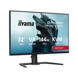 iiyama G-Master GB3261UHSCP-B1 Red Eagle, Gaming-Monitor 80 cm (31.5 Zoll), schwarz (matt), UltraHD/4K, VA, HDMI, DP, USB-C, USB-Hub, KVM, 144Hz Panel
