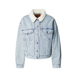 Levi's Levi's '90's Sherpa Trucker Jacket' Damen Gr&ouml;&szlig;e XS blue denim / offwhite