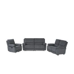 U.N.O uno Komplettgarnitur Romy grau Sofas > Sofas nach Material > Stoffsofas &raquo; Sofa DE