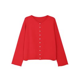 Imily Bela Strickjacke Damen Gr&ouml;&szlig;e L rot