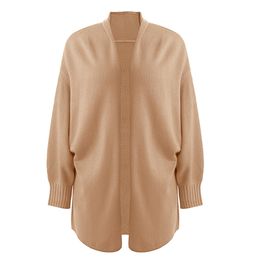 Imily Bela Strickjacke Damen Gr&ouml;&szlig;e XXL camel