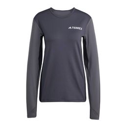 adidas terrex Funktionsshirt 'Multi Synthetic Base Layer Long' Damen Gr&ouml;&szlig;e XS/S grau / basaltgrau / wei&szlig;