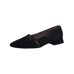 Ballerina Paul Green "Paul Green Ballerinas Veloursleder", Damen, Gr. 38,5, schwarz, Veloursleder, Schuhe Ballerina