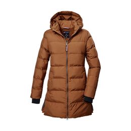 Steppmantel Killtec "KOW 359 GRLS QLTD PRK", M&auml;dchen, Gr. 152, braun, Oberstoff: 100% Polyester, Futter: 100% Polyester, Wattierung: 100% Polyester, M&auml;ntel Steppmantel, M&auml;dchen Parka: wasserabweisend, windabweisend, regulierbare Kapuze