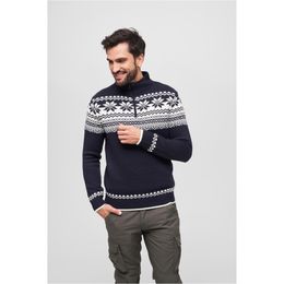 Brandit Jungen Rundhalspullover "Brandit Herren Troyer Norweger"navy, Gr. XXXL, mehrfarbig, 100% Polyacryl, Pullover