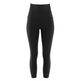 Leggings WINSHAPE "7/8-Functional Comfort HWL312C", Damen, Gr. S, Normalgrößen, schwarz, 85% Polyester, 15% Elasthan, Hosen Leggings, High Waist