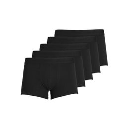 Jack & Jones Trunk JACK & JONES "JACTONE IN TONE TRUNKS 5 PACK NOOS", Herren, Gr. XXL, 5 Stk., schwarz, Jersey, Obermaterial: 95% Baumwolle, 5% Elasthan, unifarben, Unterhosen