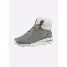 Stiefelette Kangaroos, Damen, Gr. 37, grau, Lederimitat, Schuhe Stiefelette