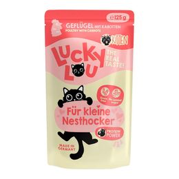 16x125g Lucky Lou Lifestage Kitten Gefl&uuml;gel