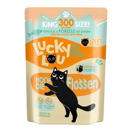 Lucky Lou Lifestage Adult Geflügel & Forelle Katzen-Nassfutter getreidefrei 6x300g