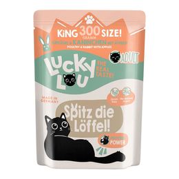Lucky Lou Lifestage Adult Geflügel & Kaninchen Katzen-Nassfutter getreidefrei 6x300g