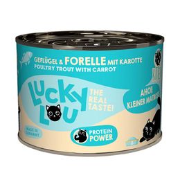 6x200g Lucky Lou Lifestage Kitten Geflügel & Forelle