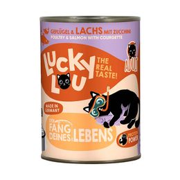 6x400g Lucky Lou Lifestage Adult Geflügel & Lachs