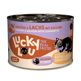 24x200g Lucky Lou Lifestage Adult Geflügel & Lachs