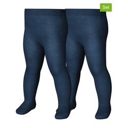 Playshoes 2er-Set: Strumpfhosen in Dunkelblau - 18% | Gr&ouml;&szlig;e 110/116 | Babysocken-strumpfhosen