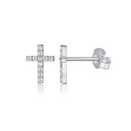 Miu Silver Silber-Ohrstecker mit Edelsteinen - 71% | Schmuck