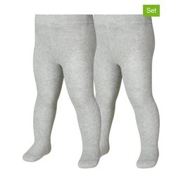 Playshoes 2er-Set: Thermo-Strumpfhosen in Grau - 39% | Gr&ouml;&szlig;e 110/116 | Babysocken-strumpfhosen