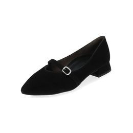 Paul Green Leder-Ballerinas in Schwarz - 55% | Gr&ouml;&szlig;e 38 | Damen-ballerinas