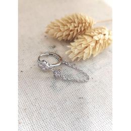 Miu Silver Silber-Creole mit Edelsteinen - 56% | Schmuck
