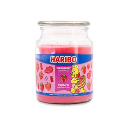Haribo Duftkerze "Haribo - Strawberry Happiness" in Rosa - 510 g - 19% | Kerzen-vasen