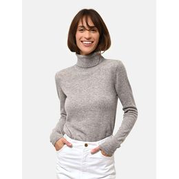 Just Cashmere Kaschmir-Pullover "Ava" in Grau - 54% | Gr&ouml;&szlig;e XL | Damen-pullover-cardigans