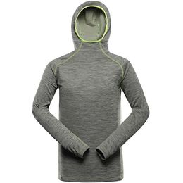 Alpine Pro Fleecehoodie "Rolt" in Petrol - 58% | Gr&ouml;&szlig;e L | Herren-sweatshirts-jacken