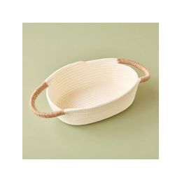 Bella Maison Aufbewahrungskorb "Montana" in Creme - (B)31 x (H)8 x (T)21 cm - 76% | Kisten-koerbe